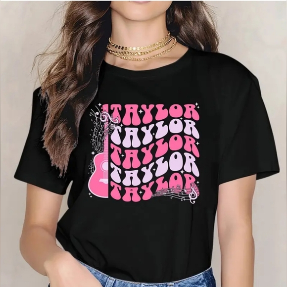 Tops | Tribute Taylor Tshirt Or Tote Black Choose Size | Poshmark